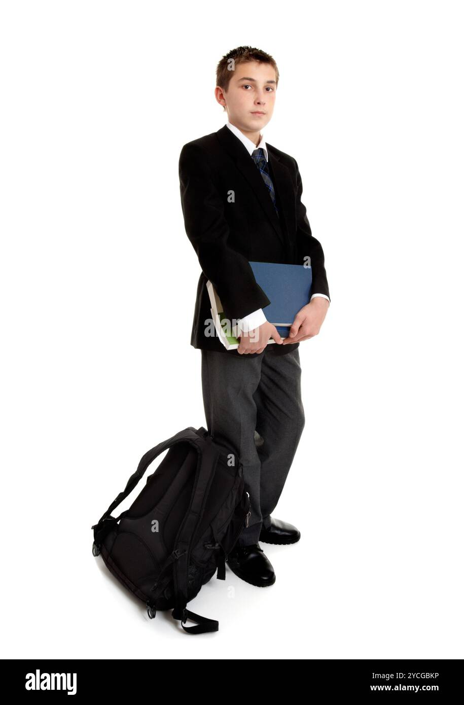 Standing school student Stock Photo - Alamy