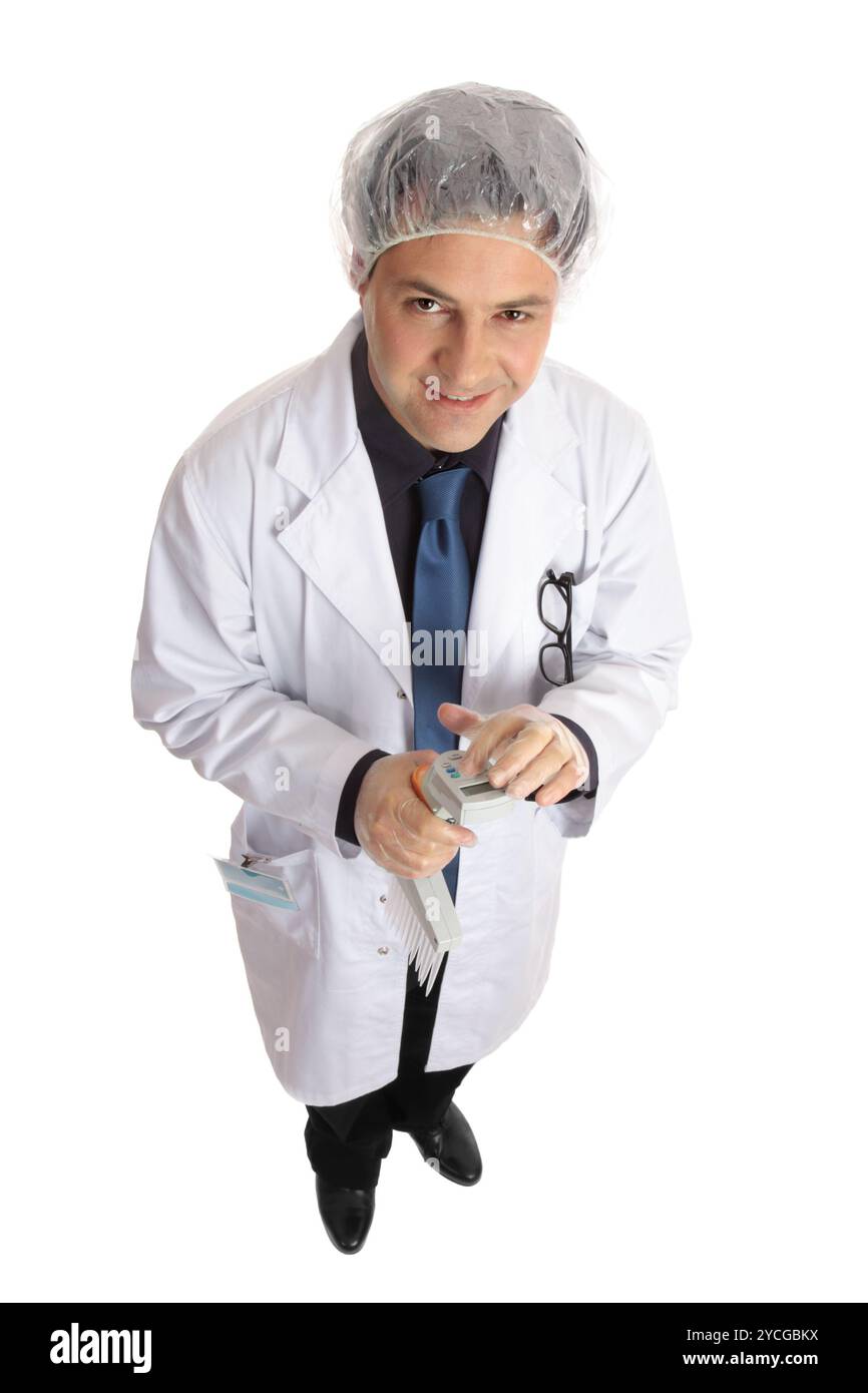 Labcoat scientist full body Cut Out Stock Images & Pictures - Alamy