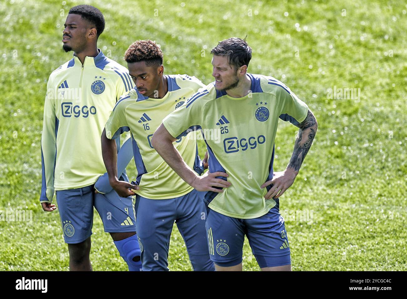 BAKOE, 23-10-2024, Neftchi Arena , season 2024 / 2025 , Ajax trains in ...