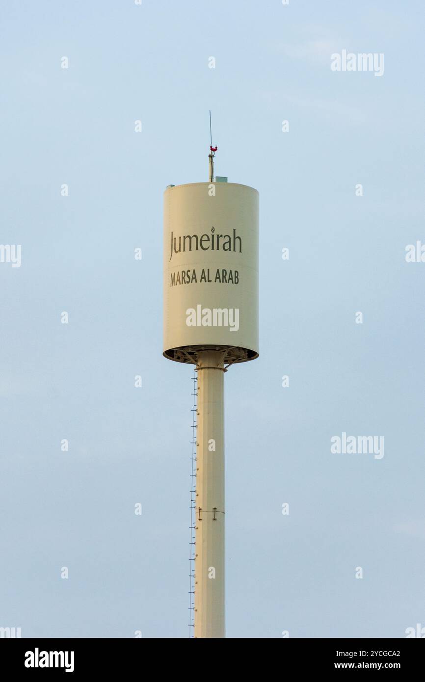 Monopole tower for cell phone Jumeirah area in Dubai City Stock Photo ...