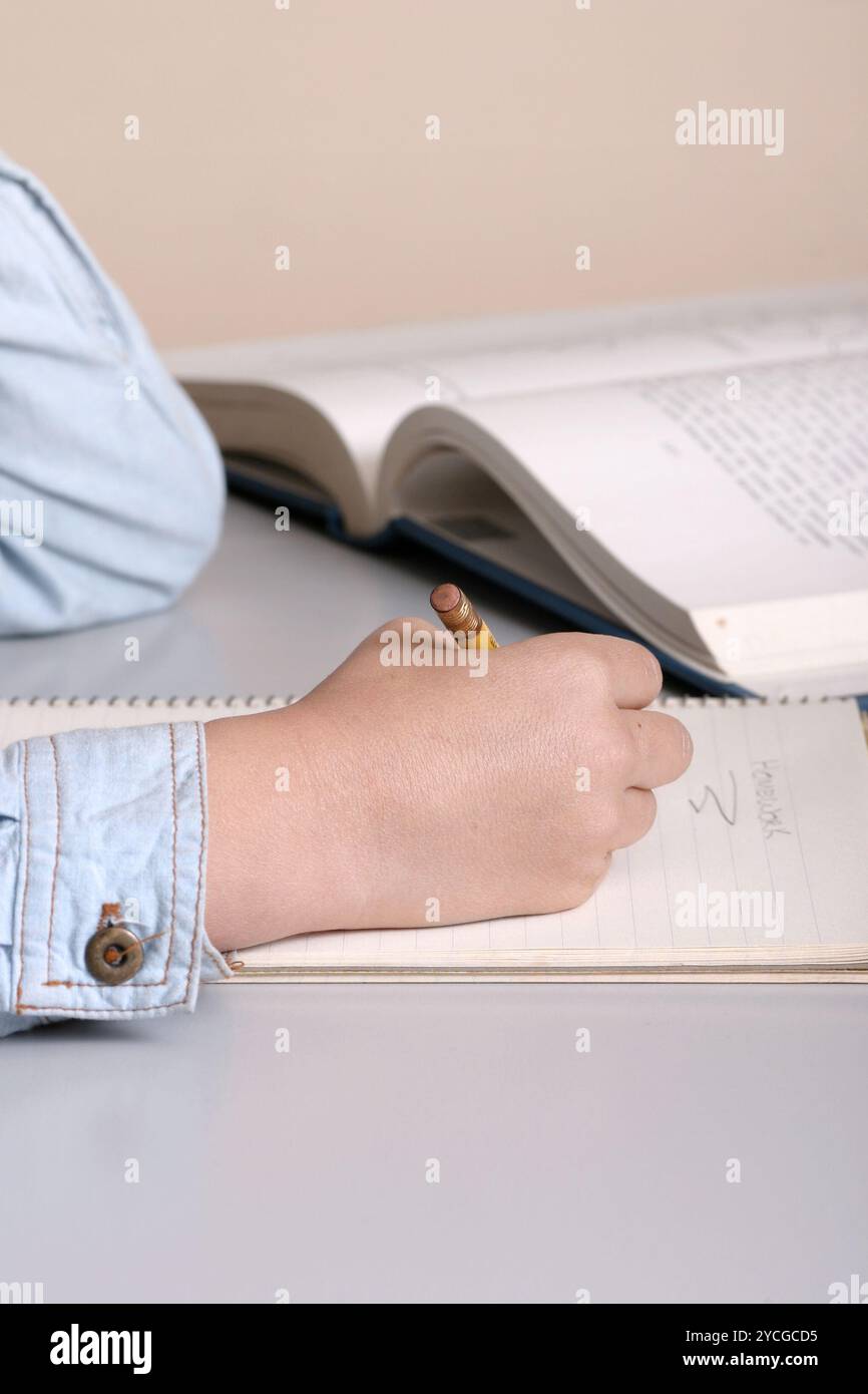 Study writing hi-res stock photography and images - Alamy