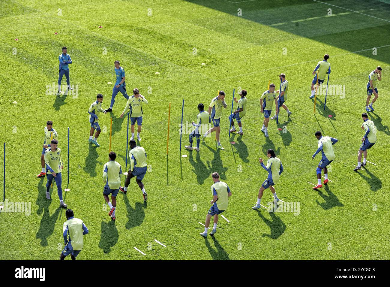 BAKOE, 23-10-2024, Neftchi Arena , season 2024 / 2025 , Ajax trains in ...