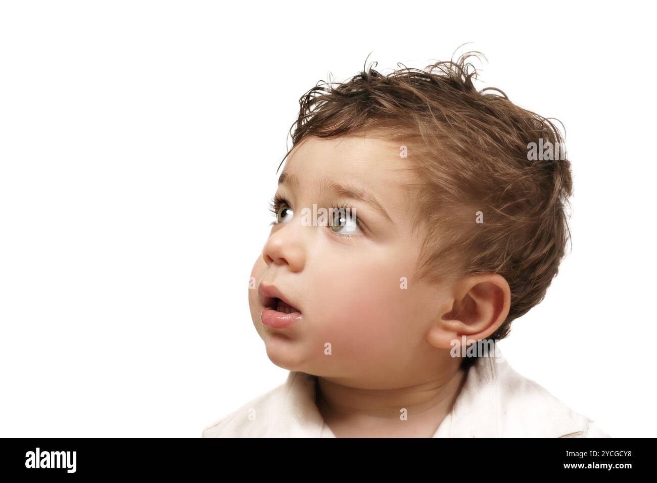 Beautiful baby boy expression Stock Photo - Alamy