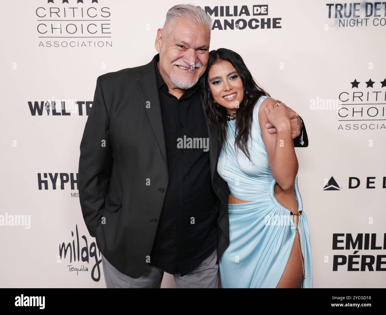 (L-R) Joaquín Cosío and Renata Vaca at the Critics Choice Association's ...