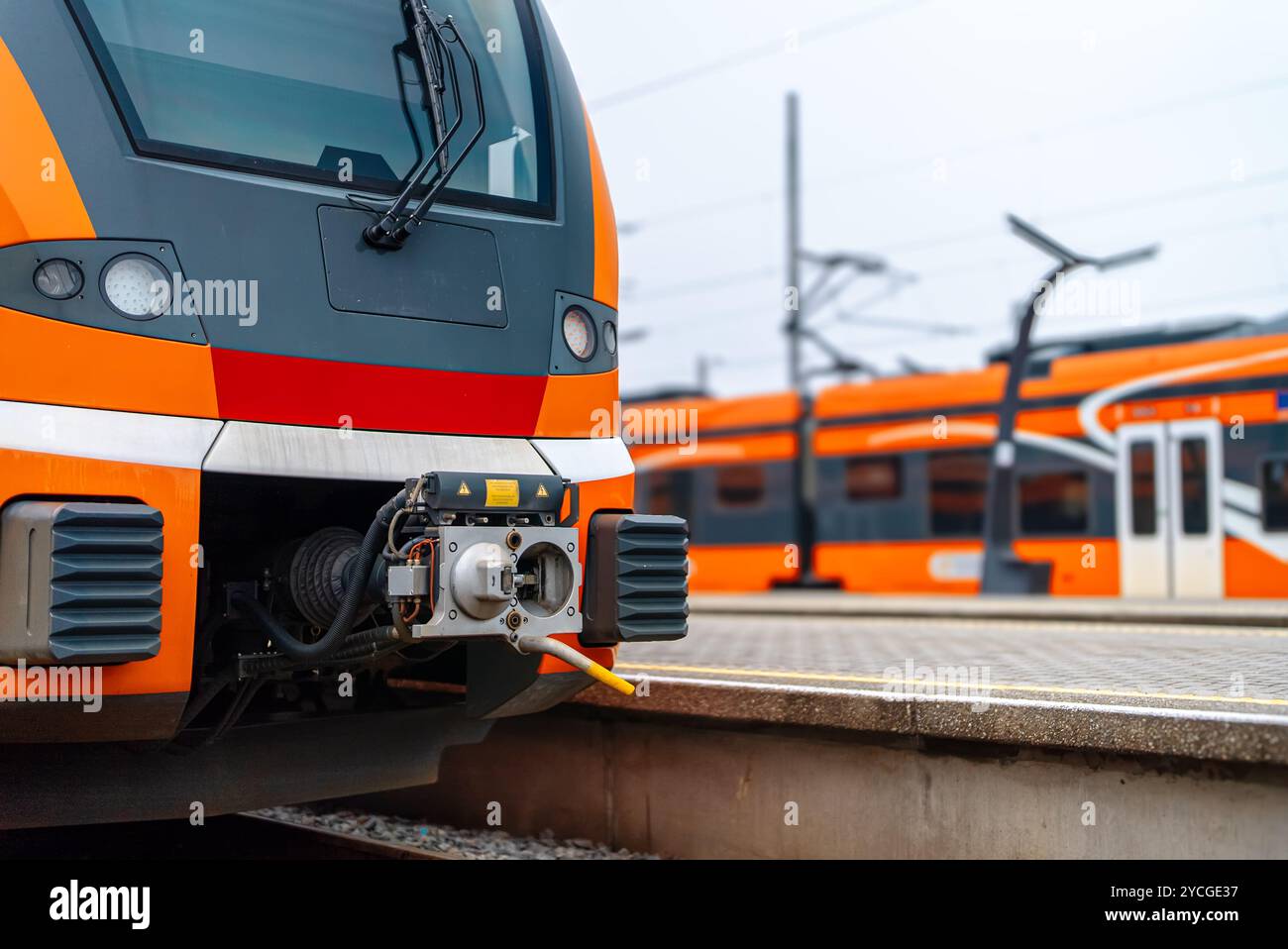 Estonian modern national rail transport at main station Stock Photo - Alamy
