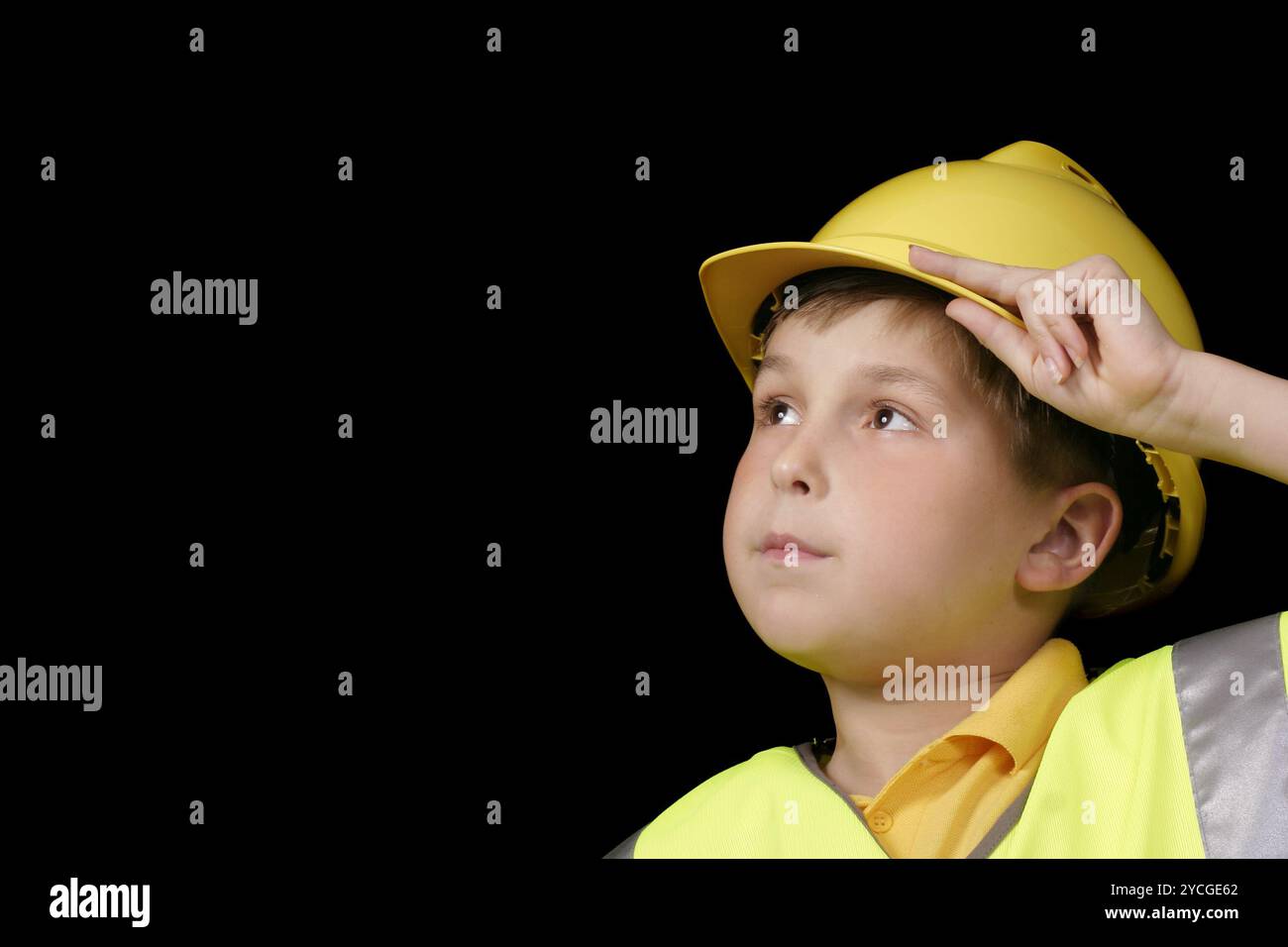 Foreman overviewing progress Stock Photo - Alamy