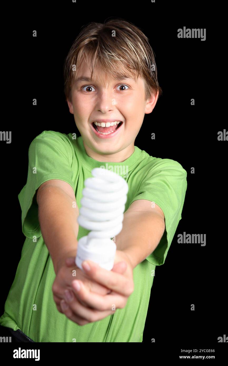 Green energy light sources Stock Photo - Alamy