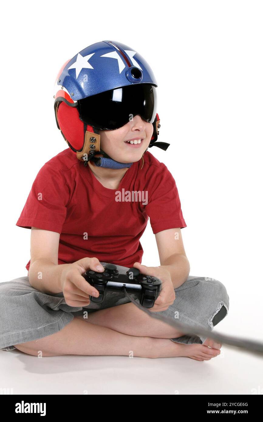 Child playing computer games Stock Photo - Alamy