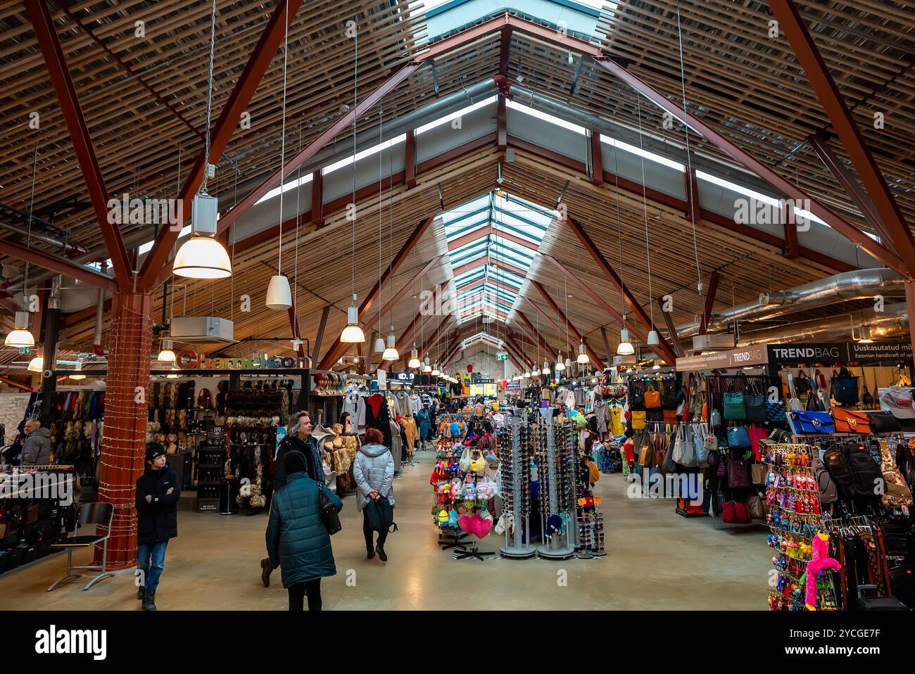 Tallinn, Estonia - 2024.03..09: Inside of a Market at the Baltic ...