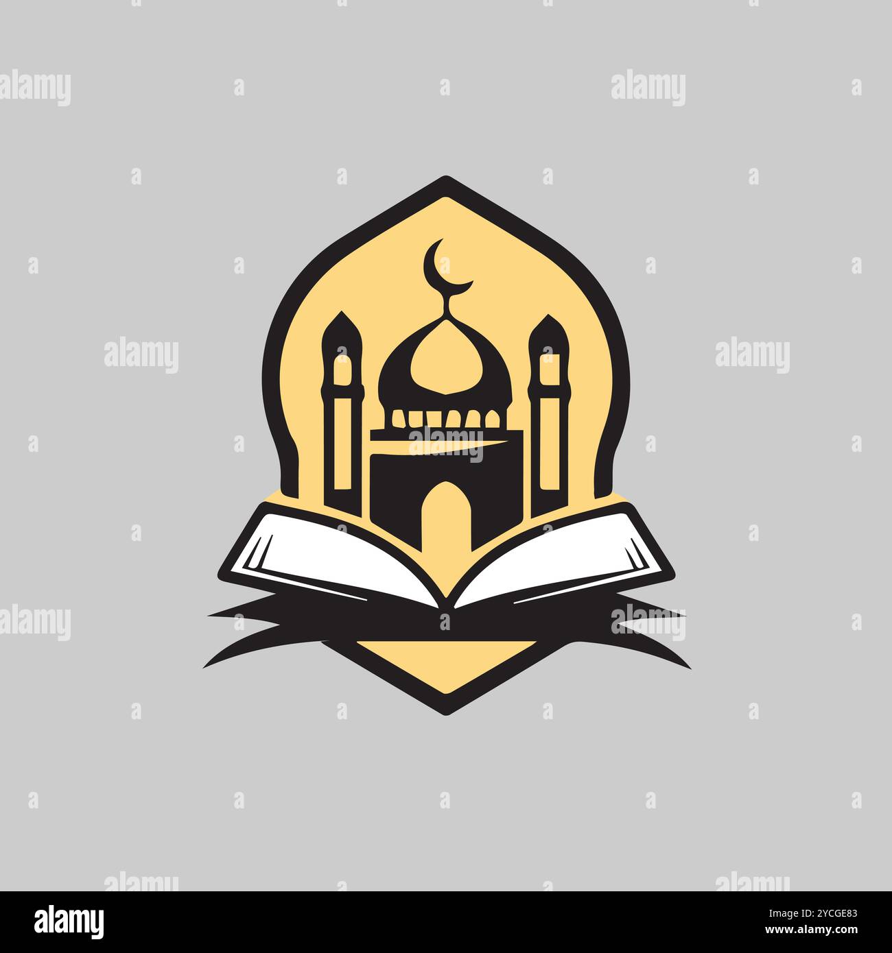Mosque building concept background Stock Vector Images - Alamy