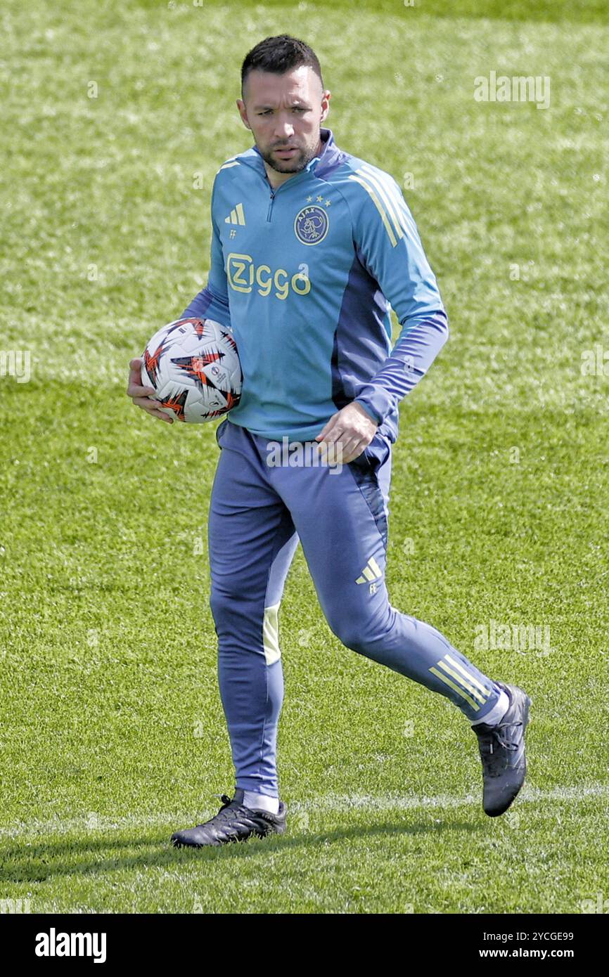 BAKOE, 23-10-2024, Neftchi Arena , season 2024 / 2025 , Ajax trains in ...