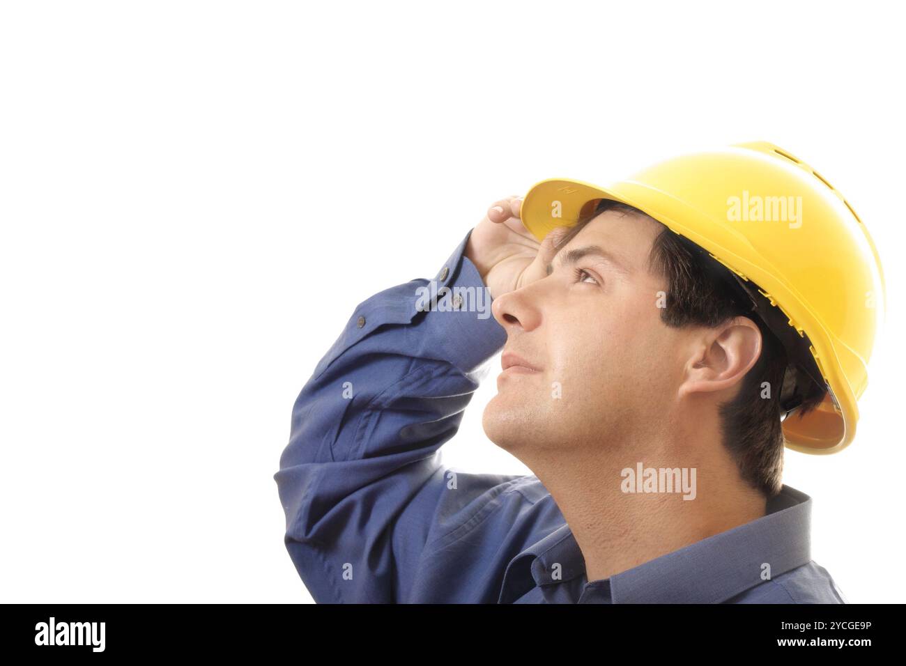 Construction worker overseeing progress hi-res stock photography and ...