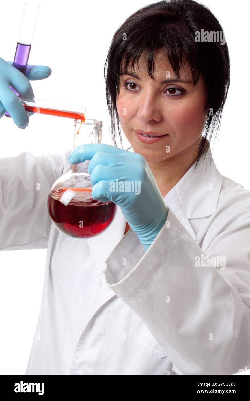 Mixing reagents in laboratory hi-res stock photography and images - Alamy