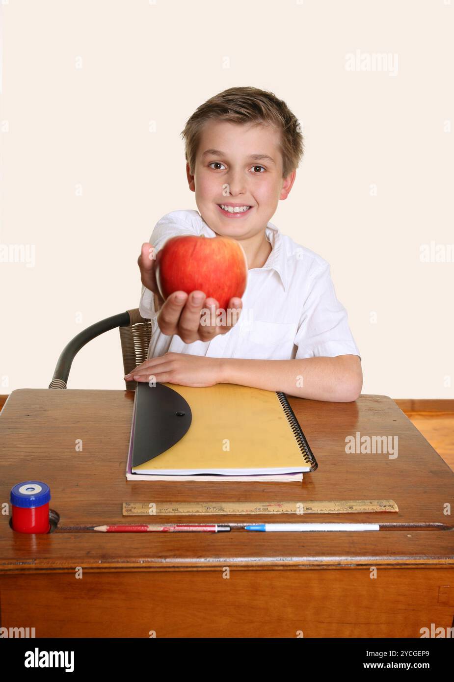 Apple for teacher Stock Photo - Alamy