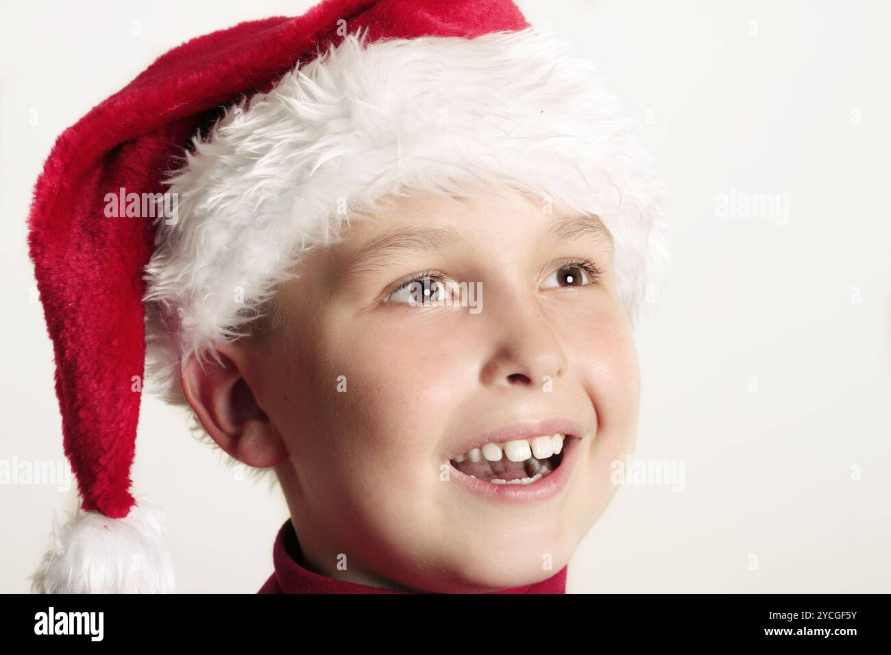 Children - Jolly Christmas Smiles Stock Photo - Alamy
