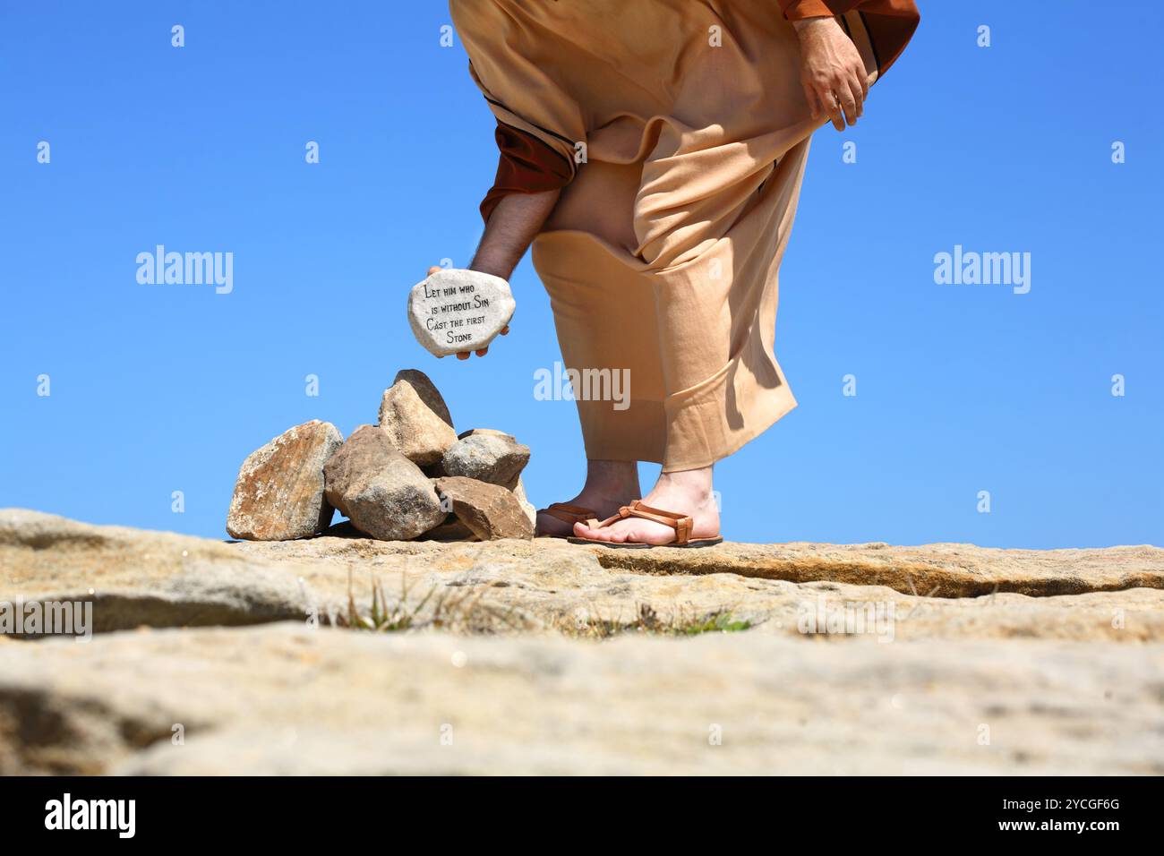 Cast the first stone hi-res stock photography and images - Alamy
