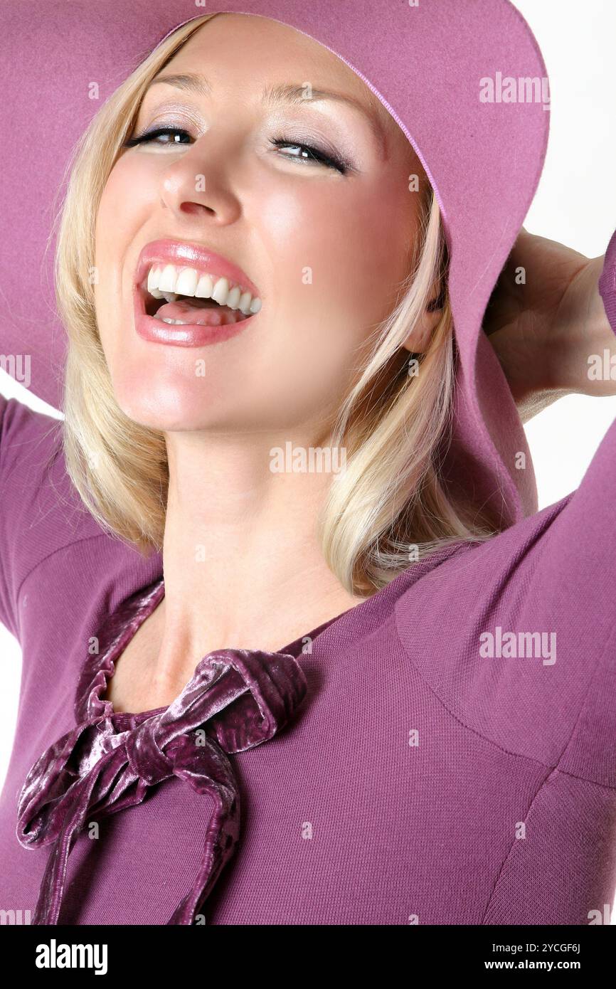 Happy beautiful smiling woman Stock Photo - Alamy