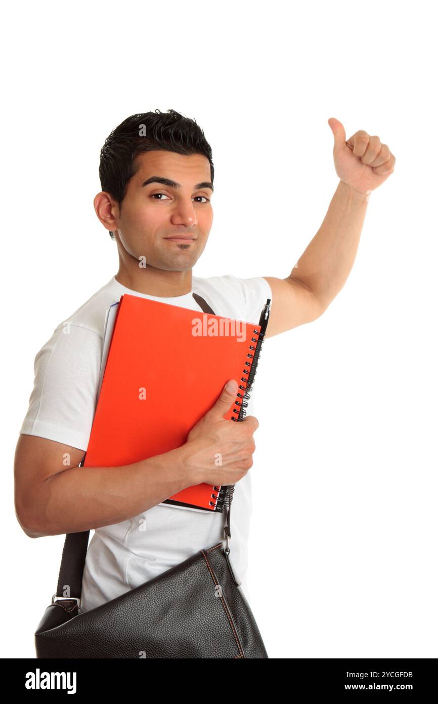 College student thumbs up Stock Photo - Alamy