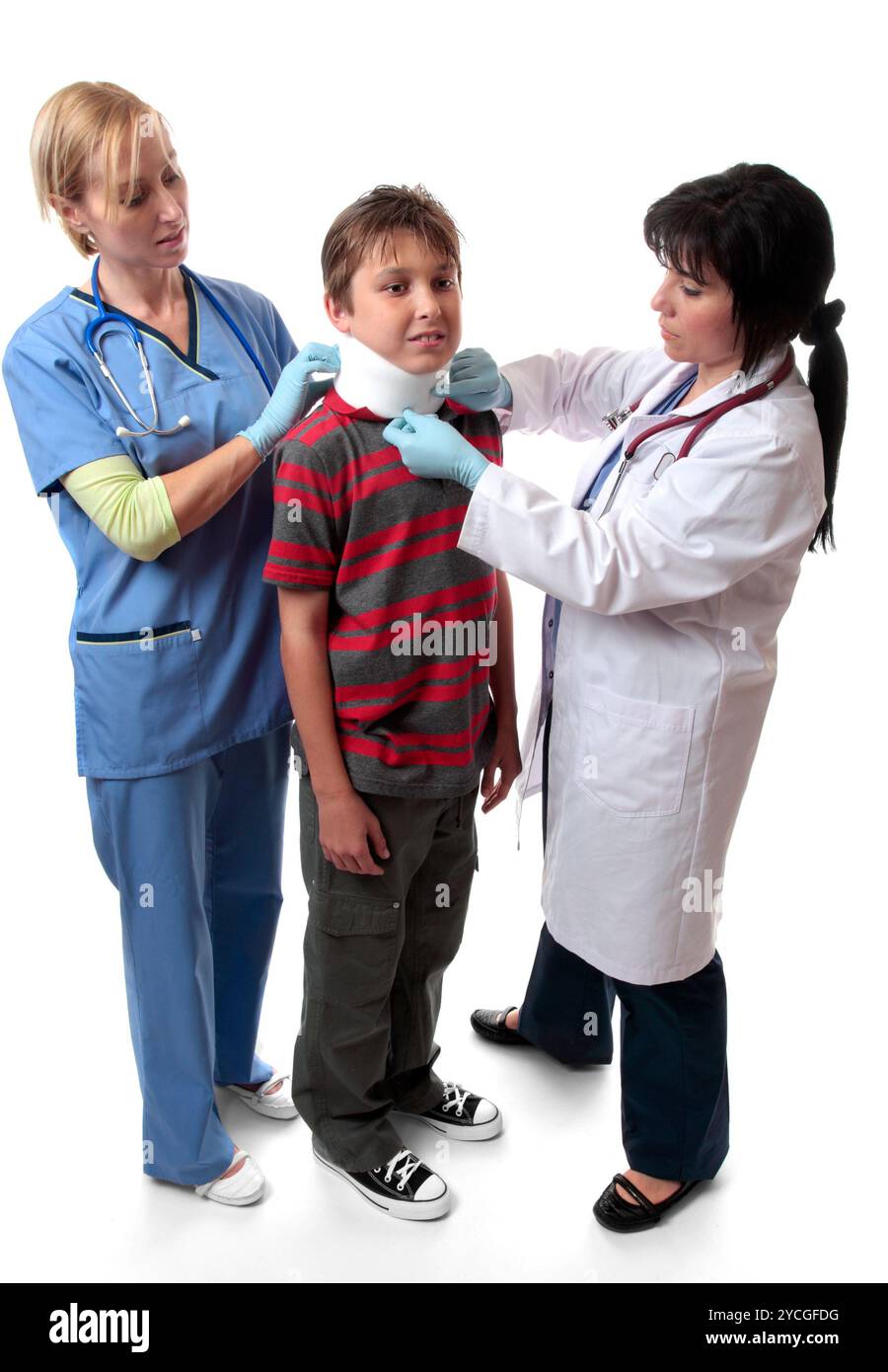 Boy with brace Cut Out Stock Images & Pictures - Alamy