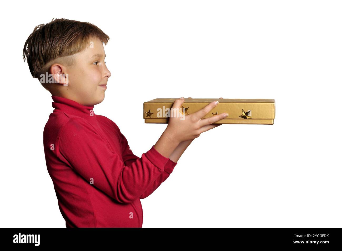 Boy giving chocolates hi-res stock photography and images - Alamy