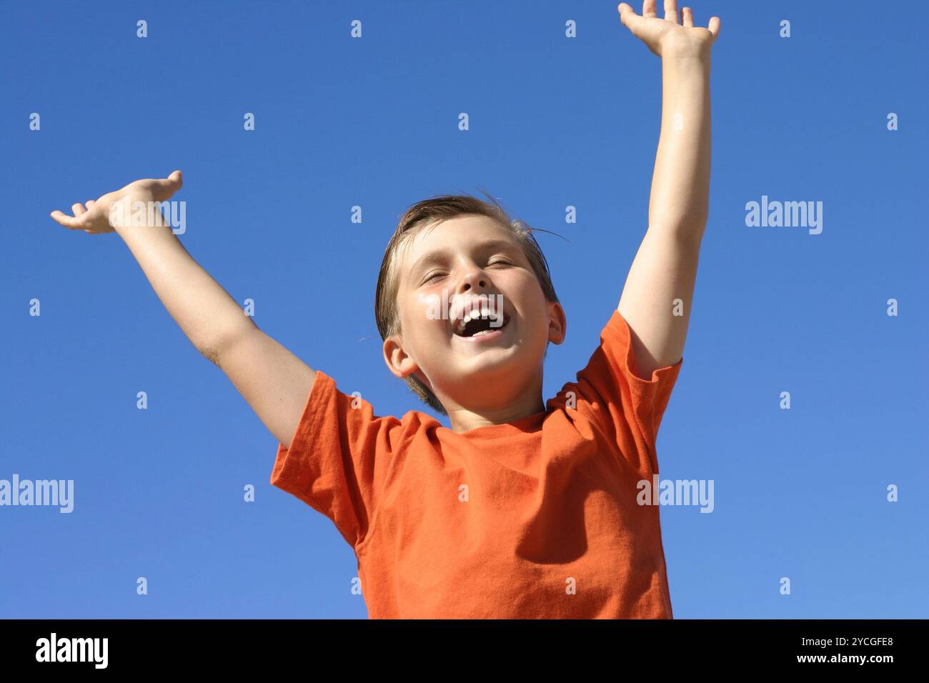 Joy triumph success happiness Stock Photo - Alamy