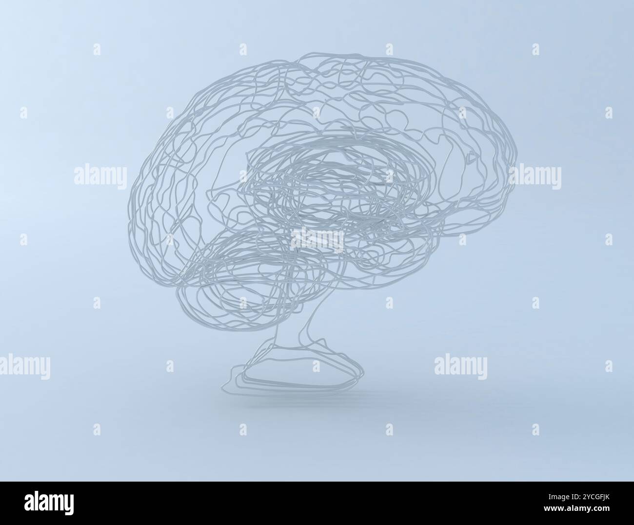 Abstract human brain wire Stock Photo - Alamy