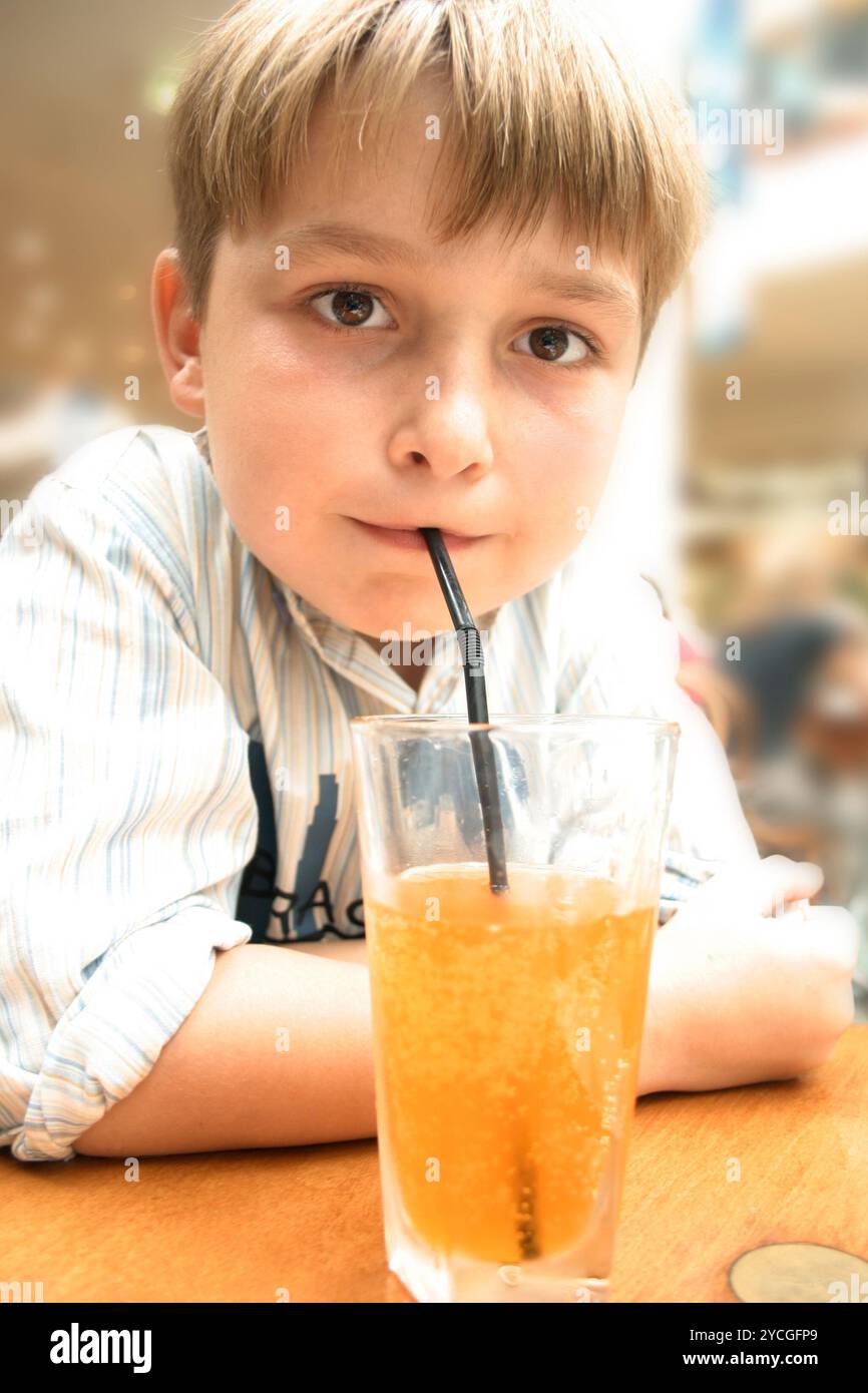 Boy sipping hi-res stock photography and images - Alamy