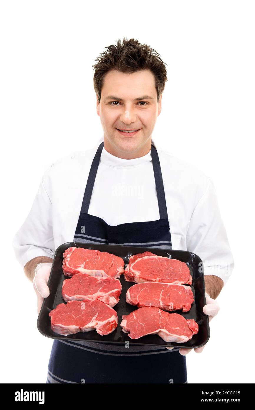 Meat grocer steak hi-res stock photography and images - Alamy