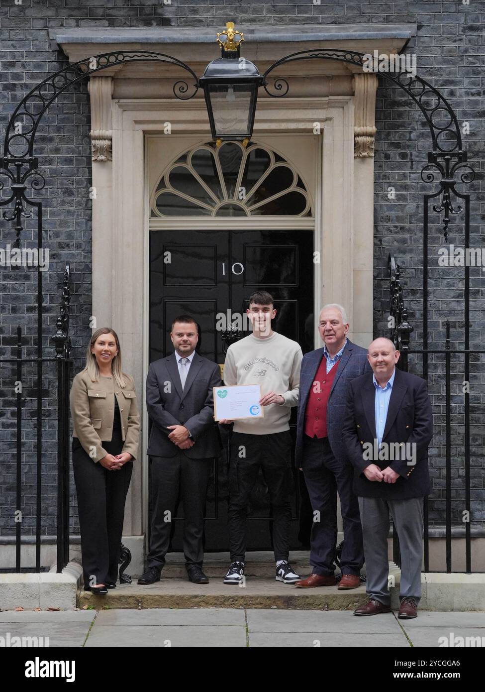 (Left to right) Sadie Dwyer, David Stockdale, nineteen-year-old cardiac ...