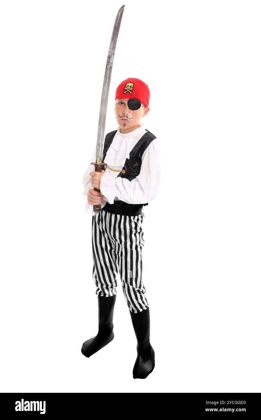 Child wearing a pirate costume Stock Photo - Alamy