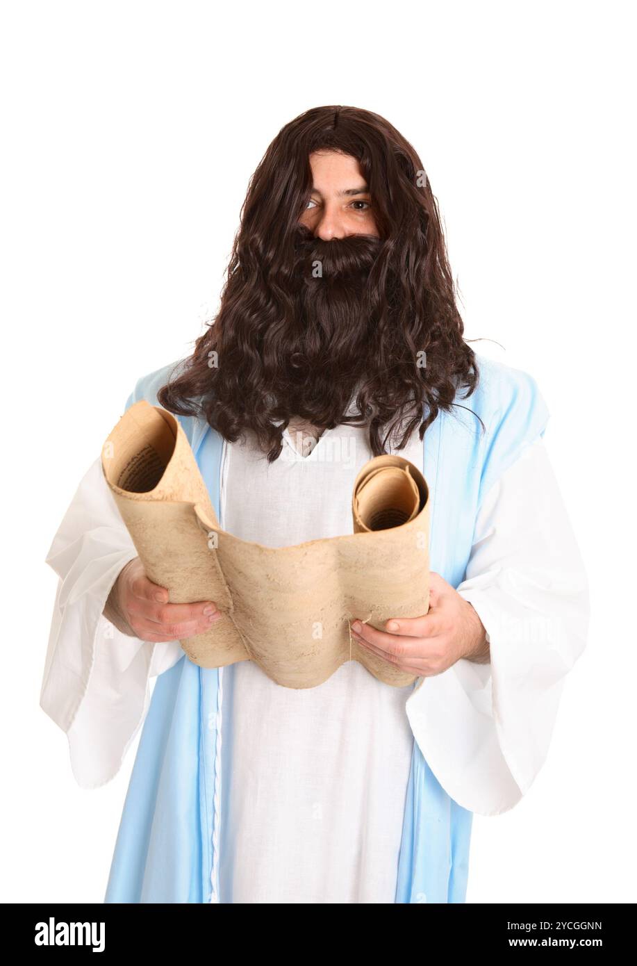 Jesus reading the scriptures spoke like none other Stock Photo - Alamy