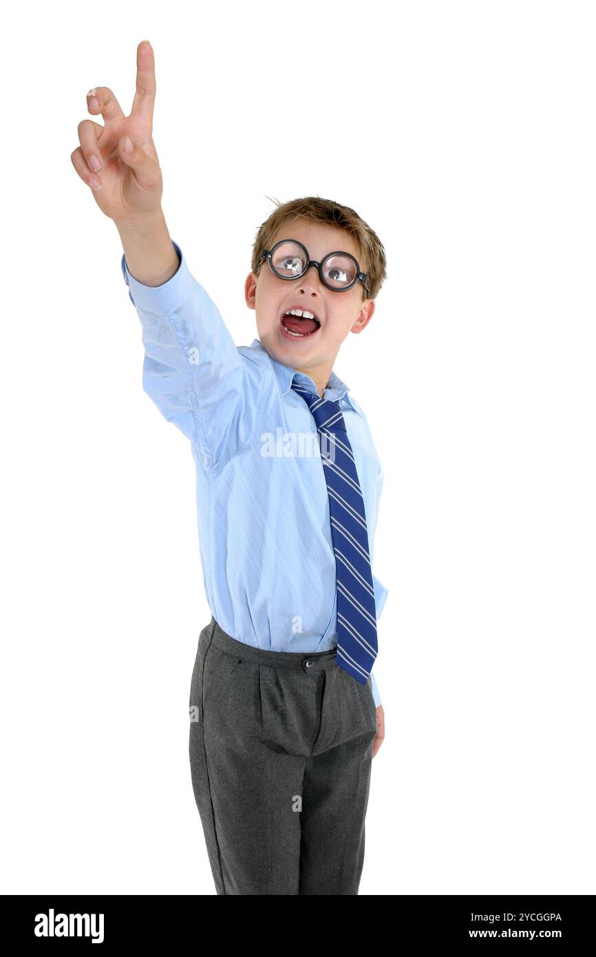 Pupil nerd schoolboy child hi-res stock photography and images - Alamy