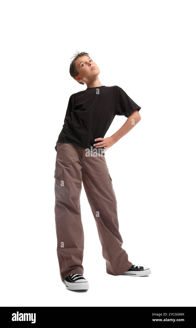 Attitude boy pose Cut Out Stock Images & Pictures - Alamy