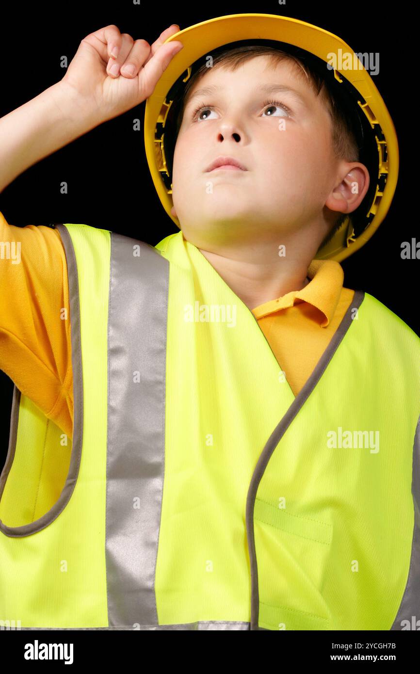 Construction worker Overseeing Progress Stock Photo - Alamy