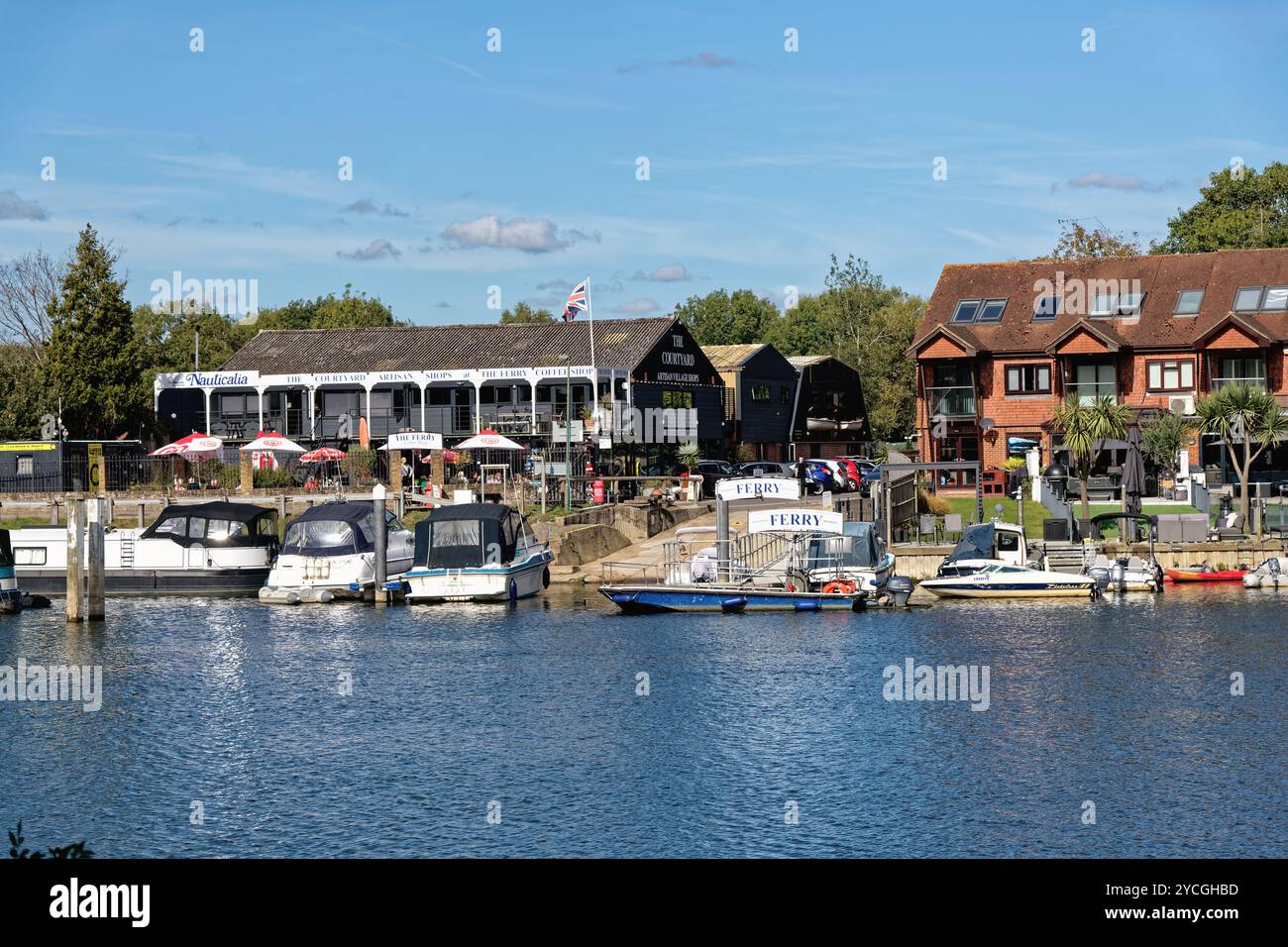 Nauticalia, Courtyard and The Ferry Coffee Shop by the riverside at ...