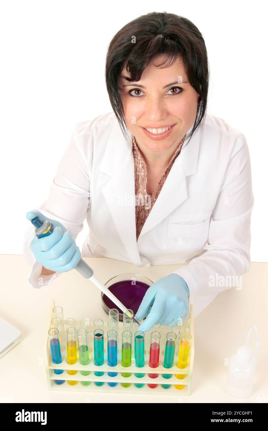Microbiology, science chemistry research Stock Photo - Alamy