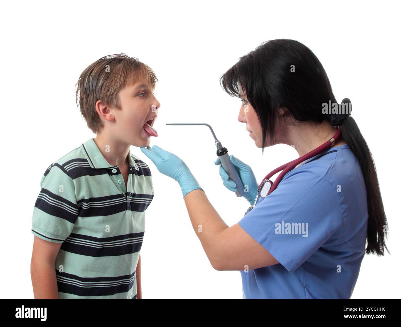 Male doctor and female patient Cut Out Stock Images & Pictures - Alamy
