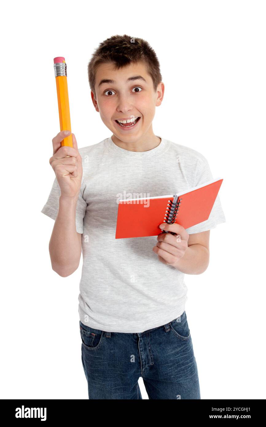 Student with pencil hi-res stock photography and images - Alamy