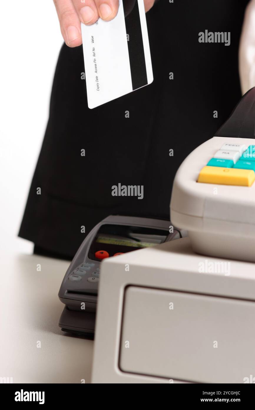 Retail purchase with credit debit card Stock Photo - Alamy