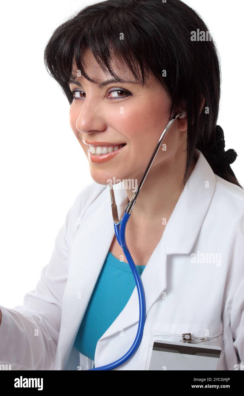 Female physician with a friendly smile Stock Photo - Alamy
