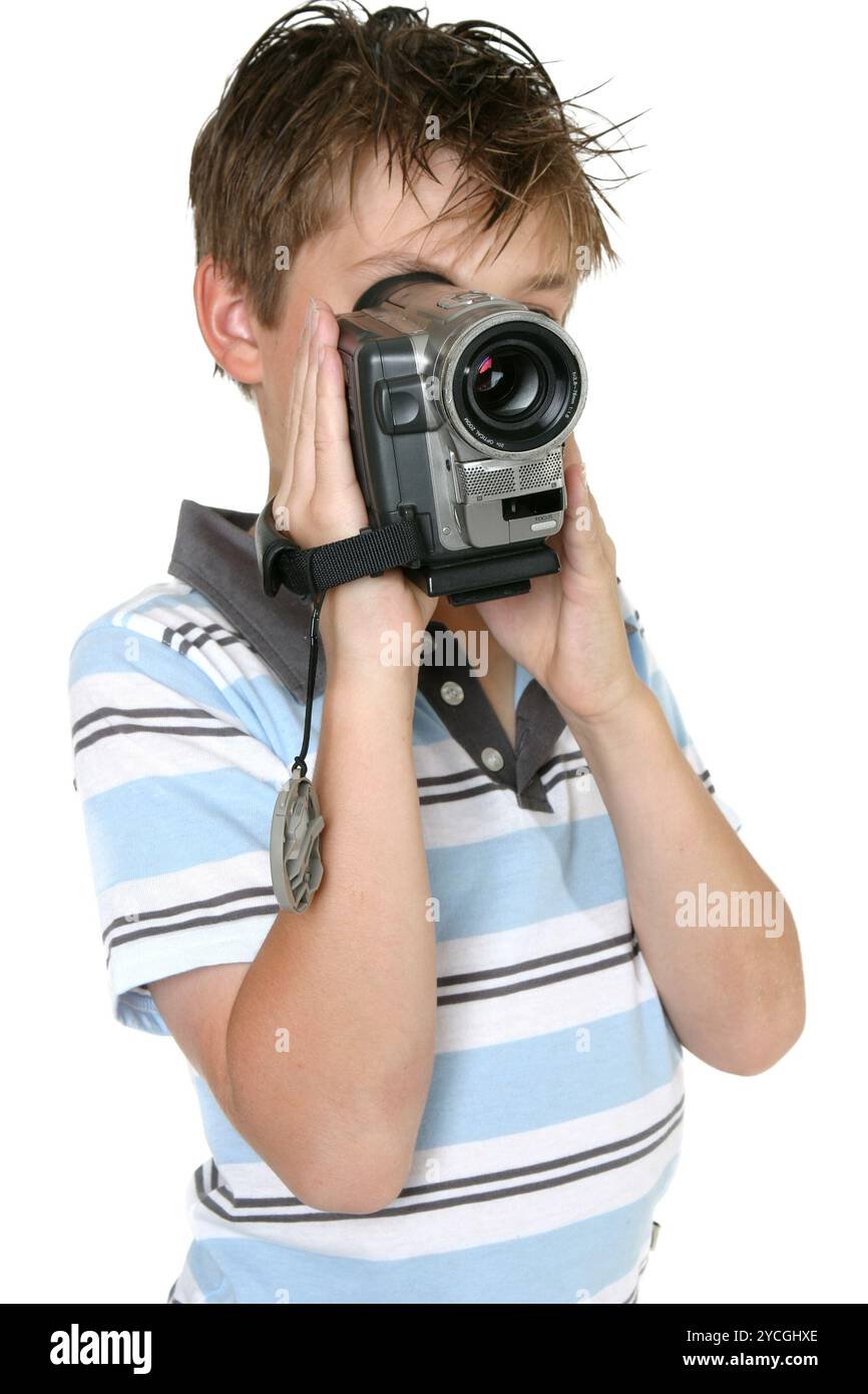 Using a Digital Video camera Stock Photo - Alamy