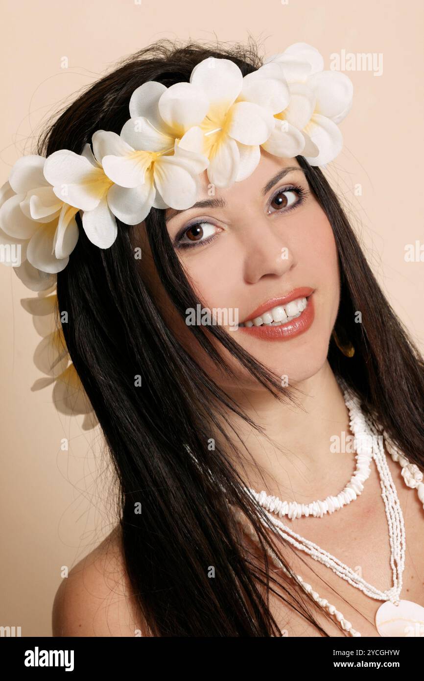 Beautiful exotic tropical female beauty Stock Photo - Alamy