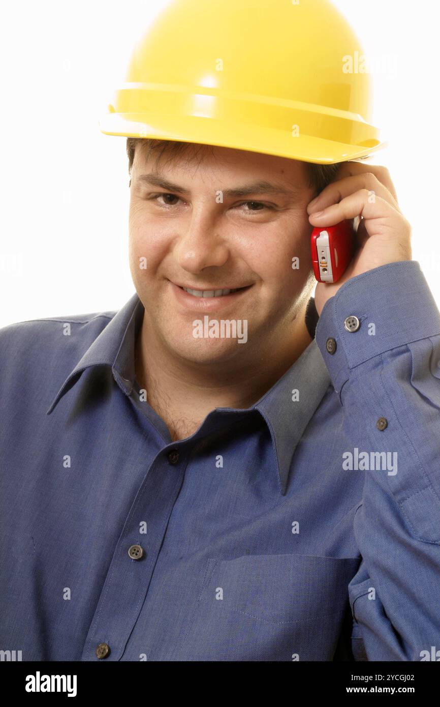 Builder Project Manager Tradesman Stock Photo - Alamy