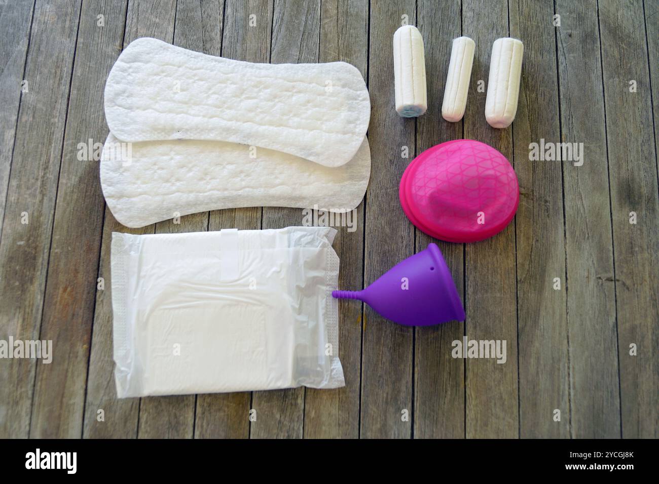 Various means for cleanliness and collecting menstrual blood: pads of ...