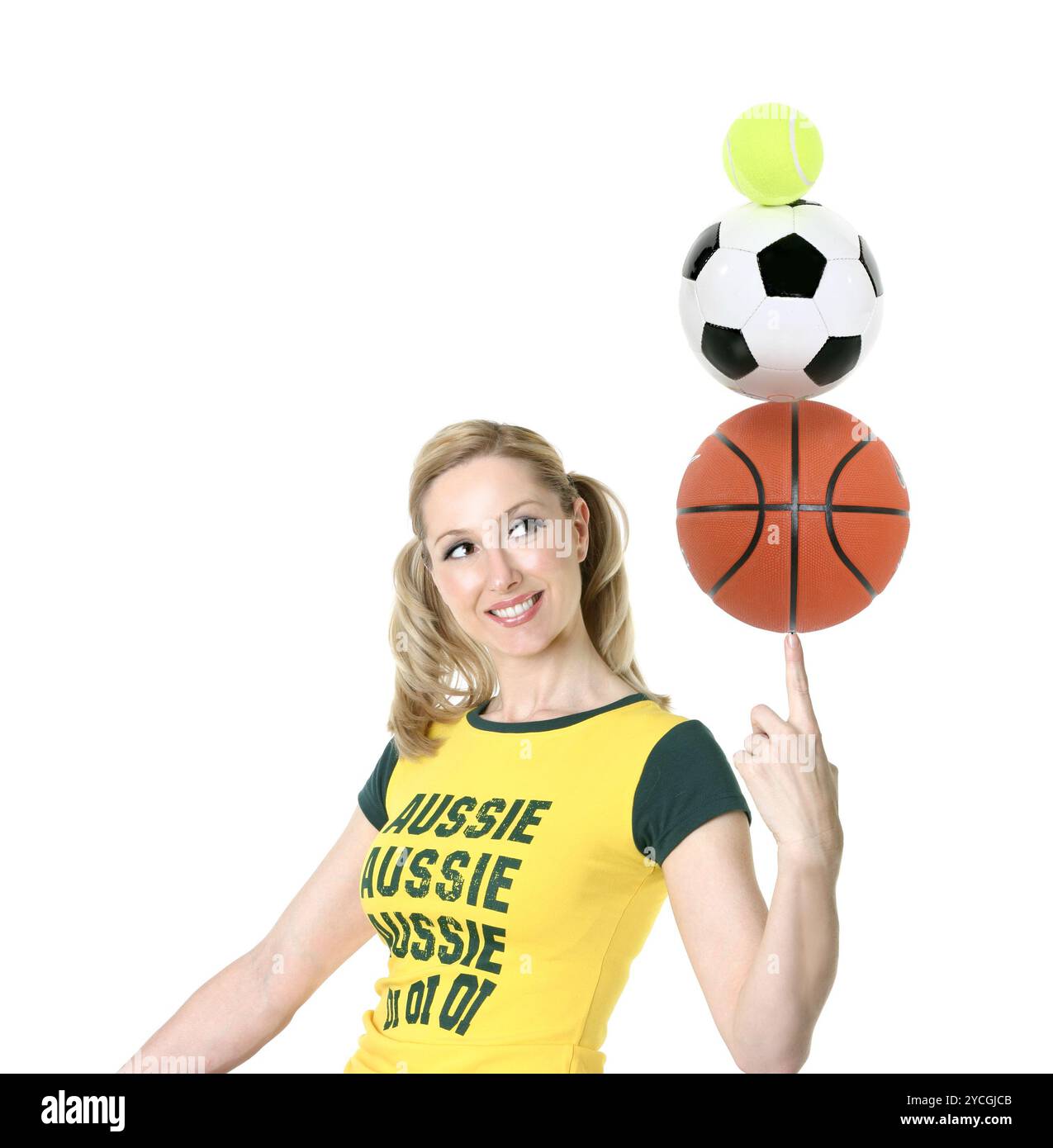 Happy aussie woman hi-res stock photography and images - Alamy