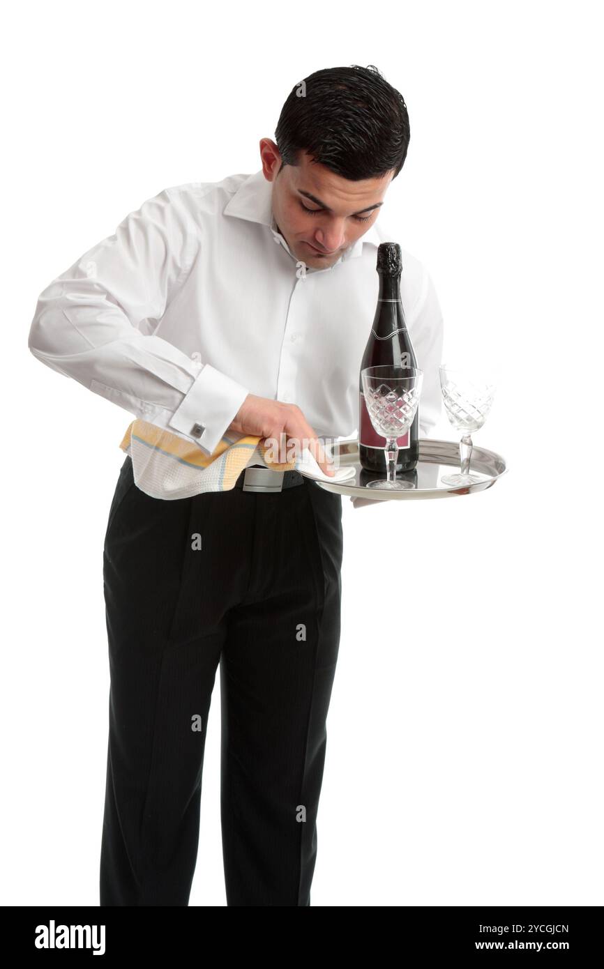 Waiter or bartender at work Stock Photo - Alamy