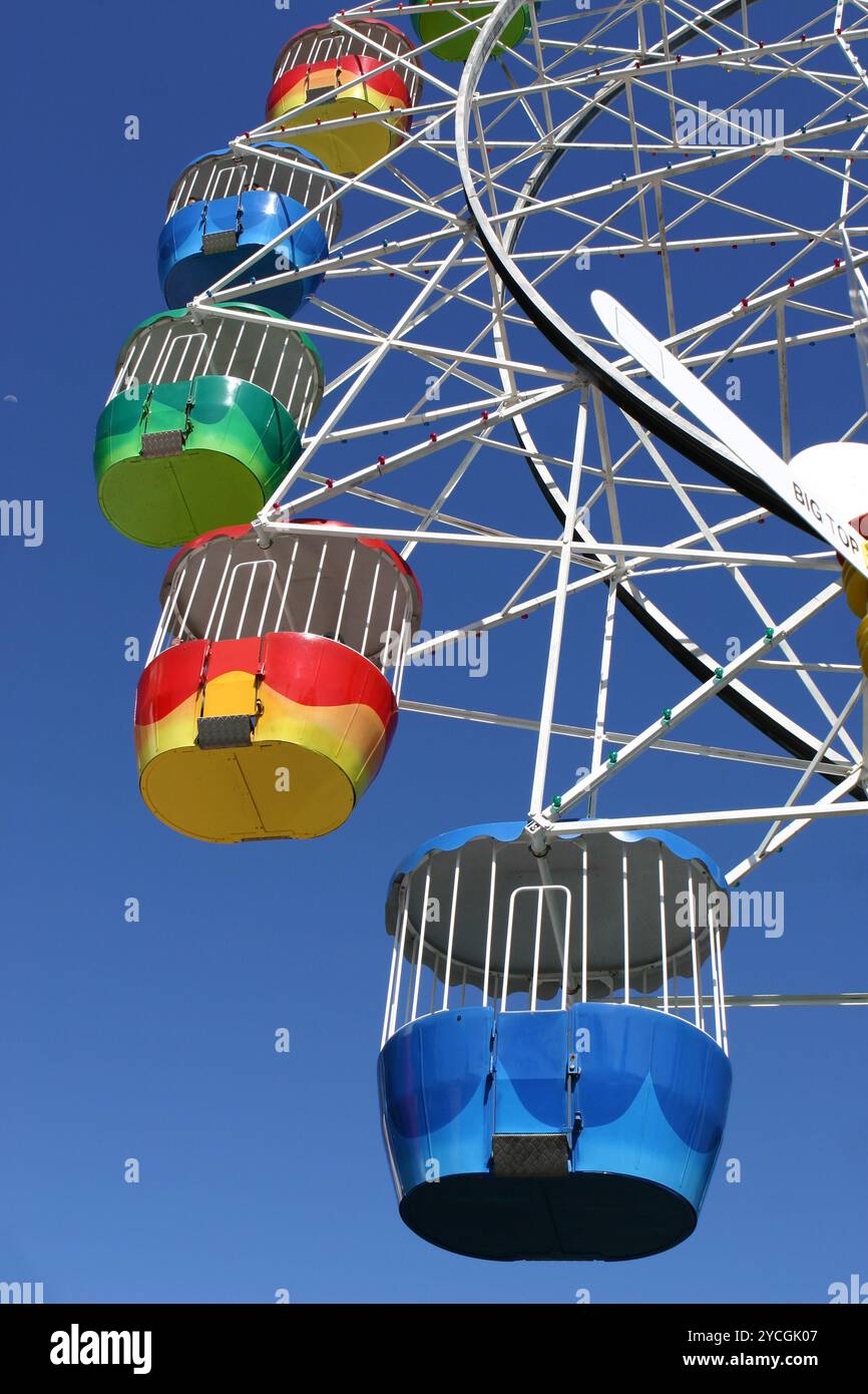 Amusement Park Ferris Wheel Stock Photo - Alamy