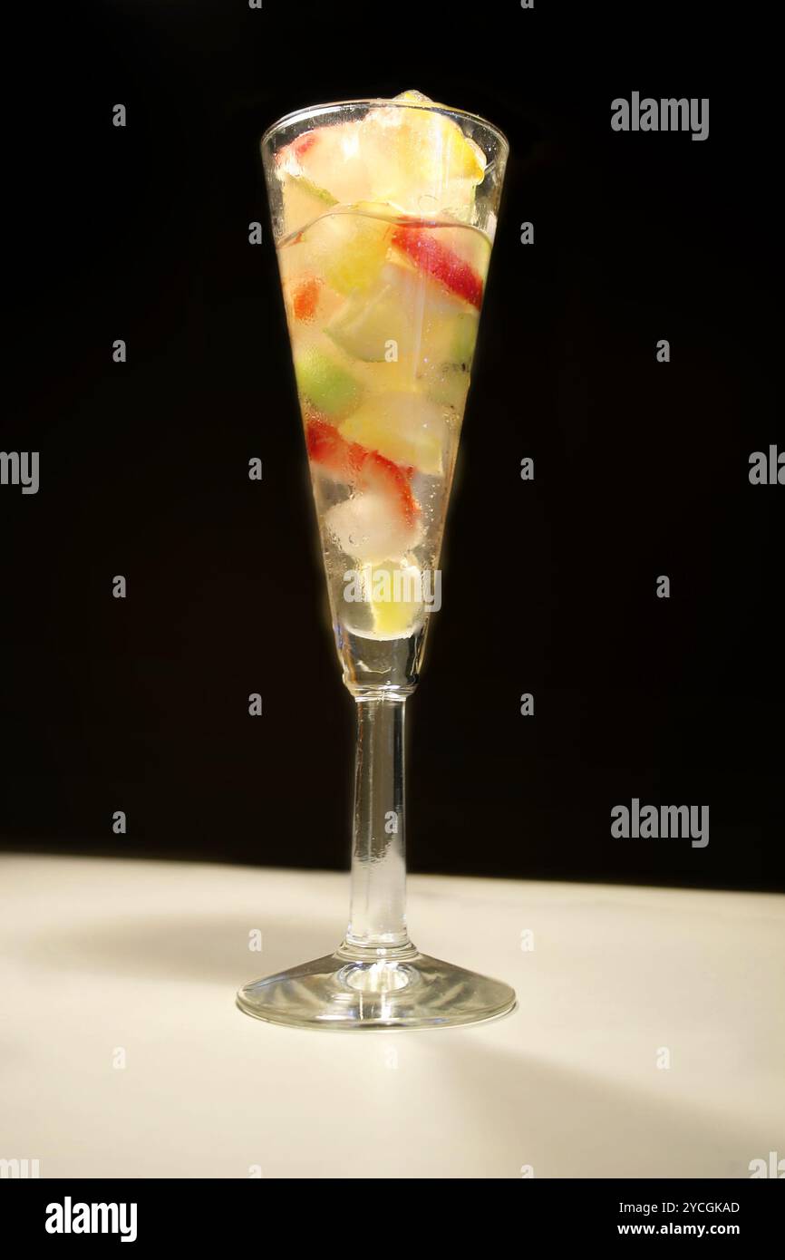 Chilled frozen fruit drink Stock Photo - Alamy