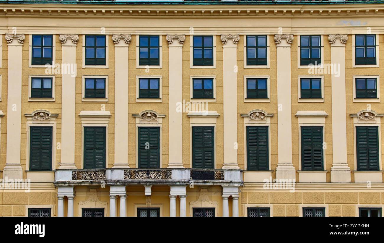 Vienna, Austria - October 6 2024: Facade of Schönbrunn Palace, Former ...