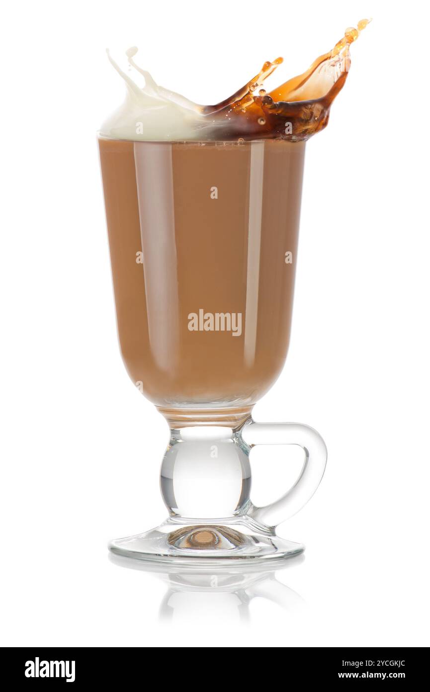 Pour hot black coffee white Cut Out Stock Images & Pictures - Alamy